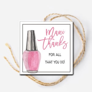 Nail Polish Tag, Gift for Teacher Appreciation, End of the Year Teacher ...