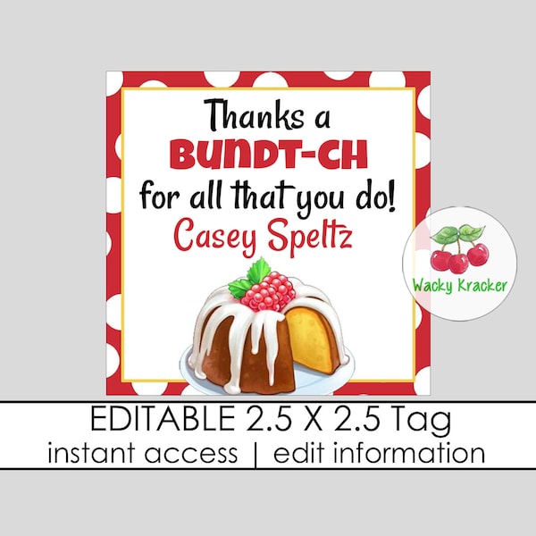Thanks a Bundt - Etsy