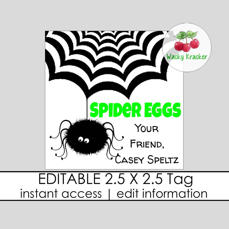 Spider Gift Tag - 60+ Gift Ideas for 2024