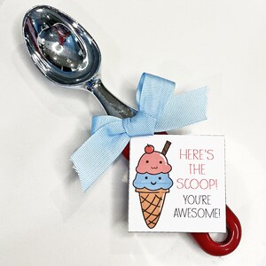 Ice Cream Tag, Appreciation Gift, Random Act of Kindness Printable, End ...