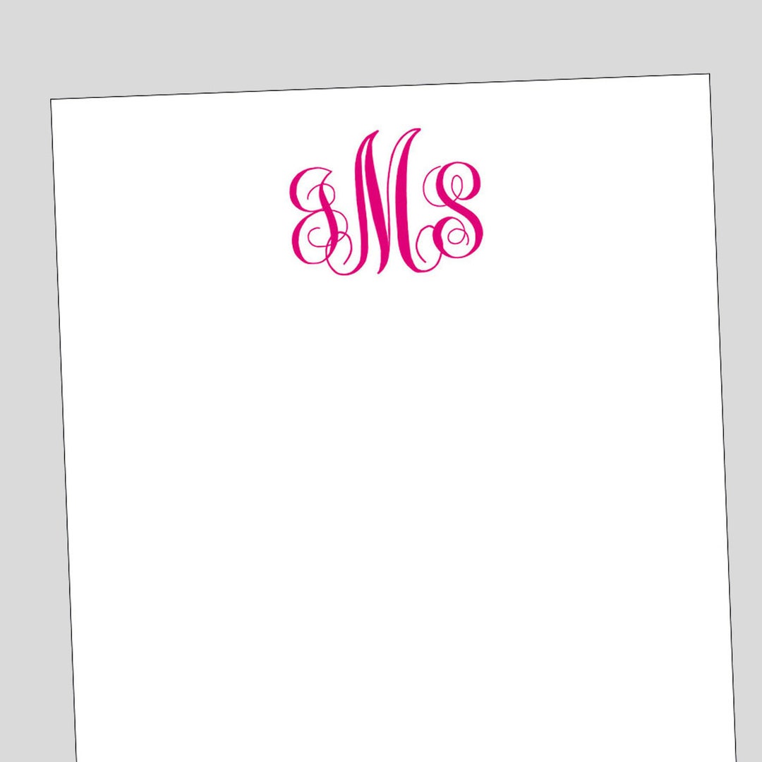 Monogram Notepad, Monogram Gift, Gift for Her, Gift for Mom, Gift for ...