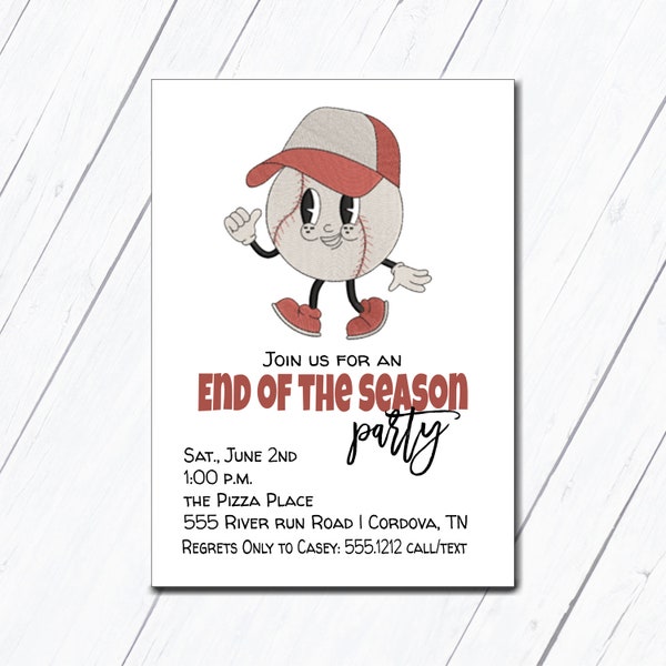 Baseball Invitation - Etsy
