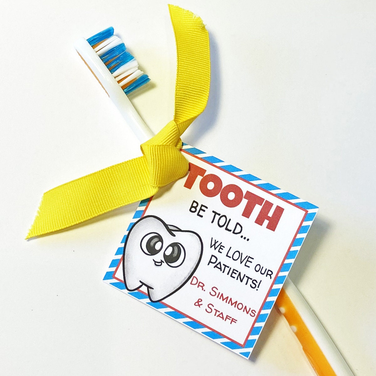Tooth Be Told Gift Tags, Staff Patient Volunteer Appreciation Tag ...