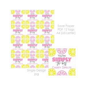 Back to School Gift Tags, Mint to Be My Teacher, Editable Gift Tag ...
