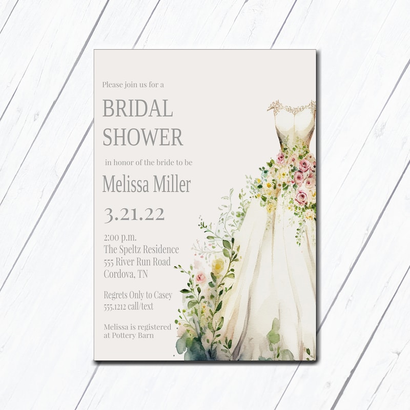 Dress Invitations - Etsy
