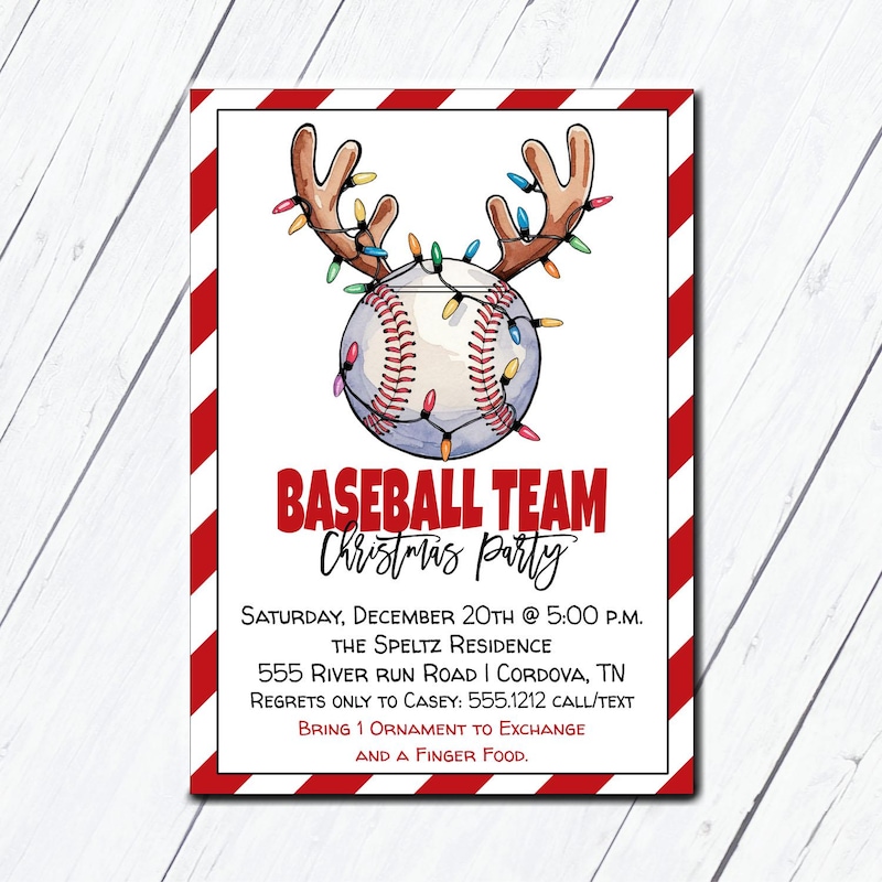 Christmas Team Invite - Etsy