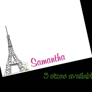 Paris Notepad, Personalized Stationery, to Do List, Memo Notes ...