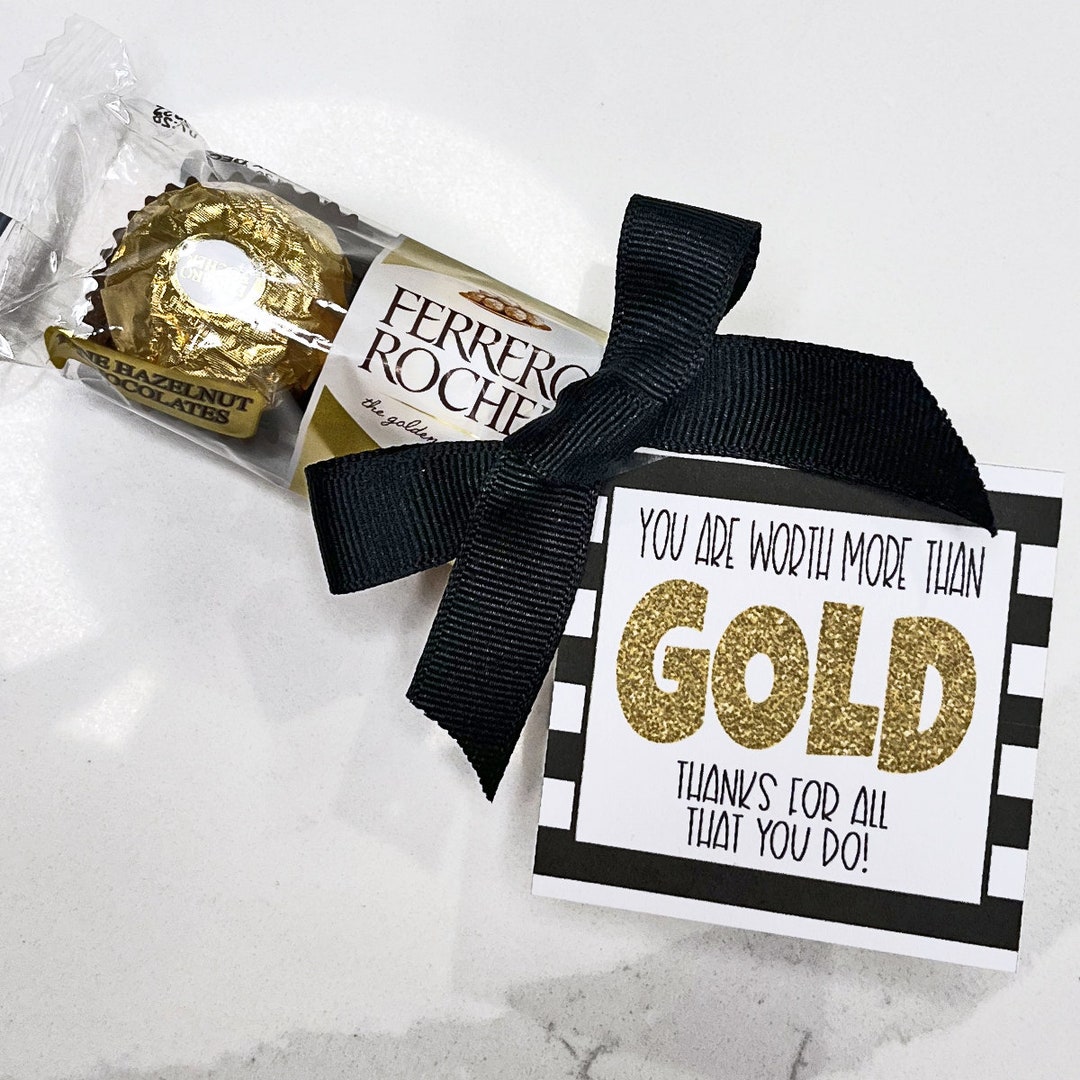 Gold Tag, You Are Worth More Than Gold, Appreciation Gift, Random Act ...