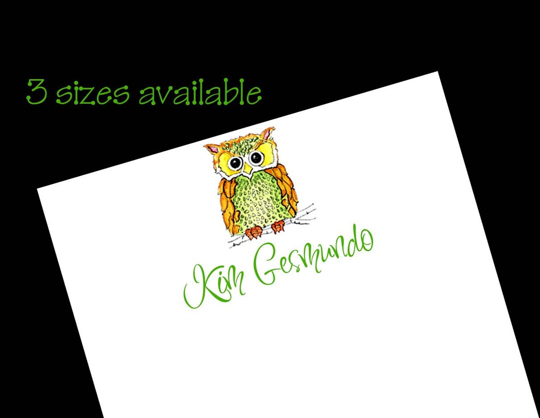 Owl Notepads, Owl Stationery, Teacher Appreciation Gift - Etsy