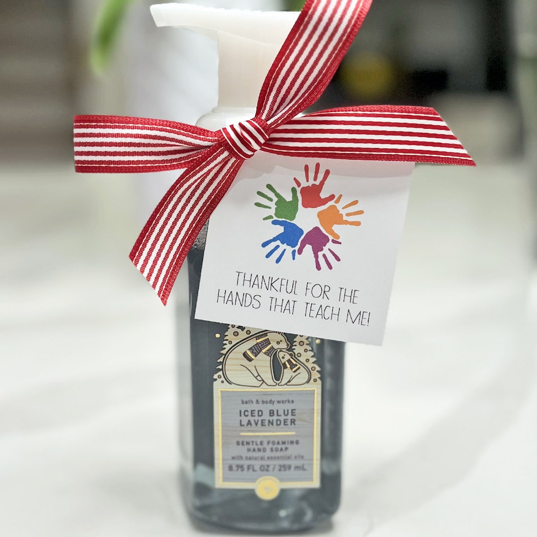 Hands That Teach Me Tag, PTO PTA Gift, Instant Download, Teacher Gift ...