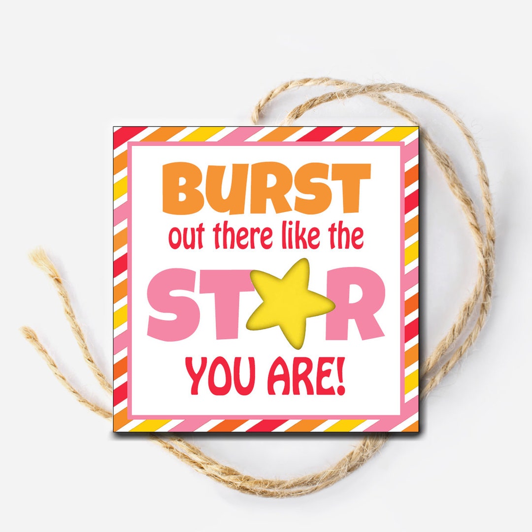 Cheer Competition Gift Tags, Good Luck Gift Tags, Gymnastics ...