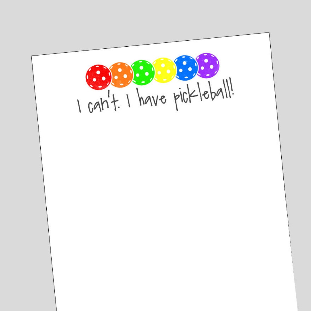 Funny Pickleball Notepad, Pickleball Gift, Pickleball Gifts for Her ...