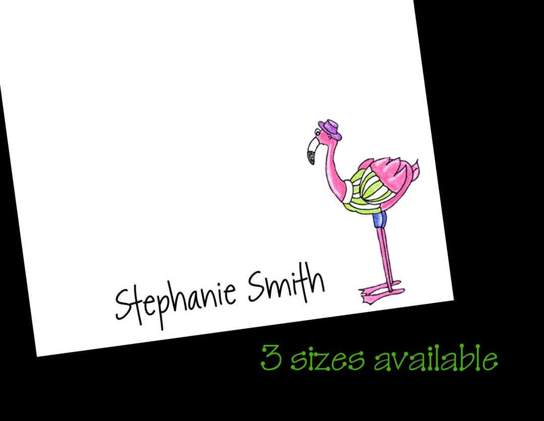 Flamingo Notepad, Personalized Notepad, Flamingo Gift, Gift for Beach ...