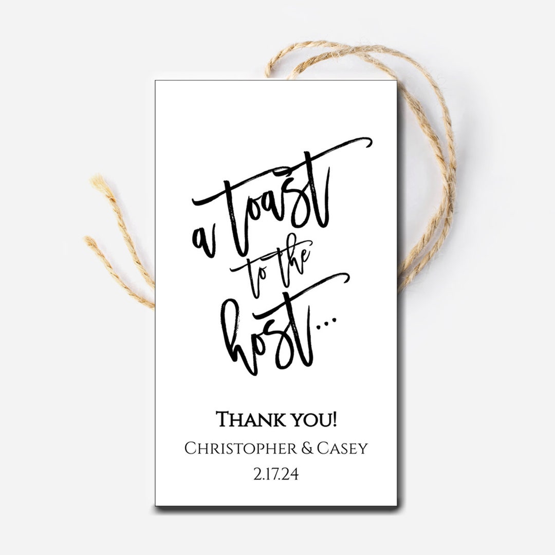 Hostess Gift, Hostess Gift Bridal Shower, Hostess Thank You, Wine ...