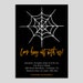 Spider Web Invitation Costume Party Halloween Invite - Etsy