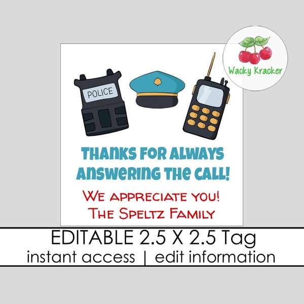 Police Appreciation - Etsy