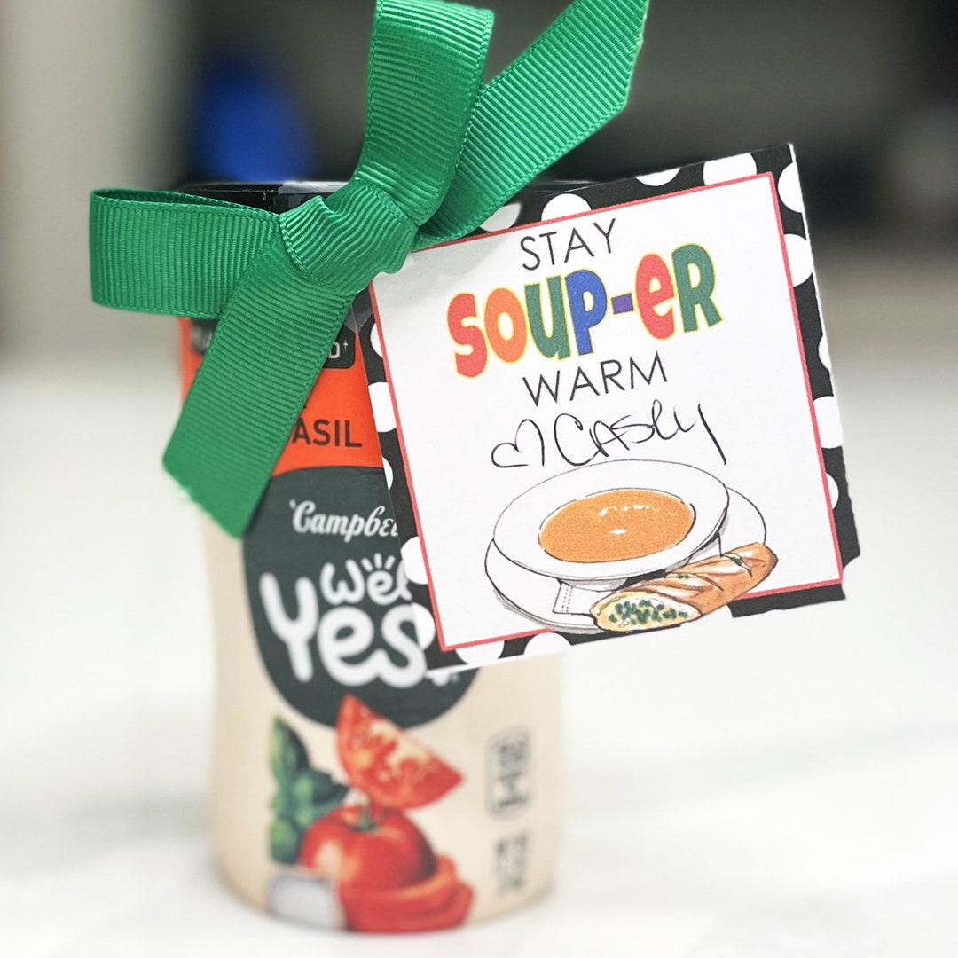 Soup Tag, Soup Gift Tag, Appreciation Gift, Instant Download, Teacher ...