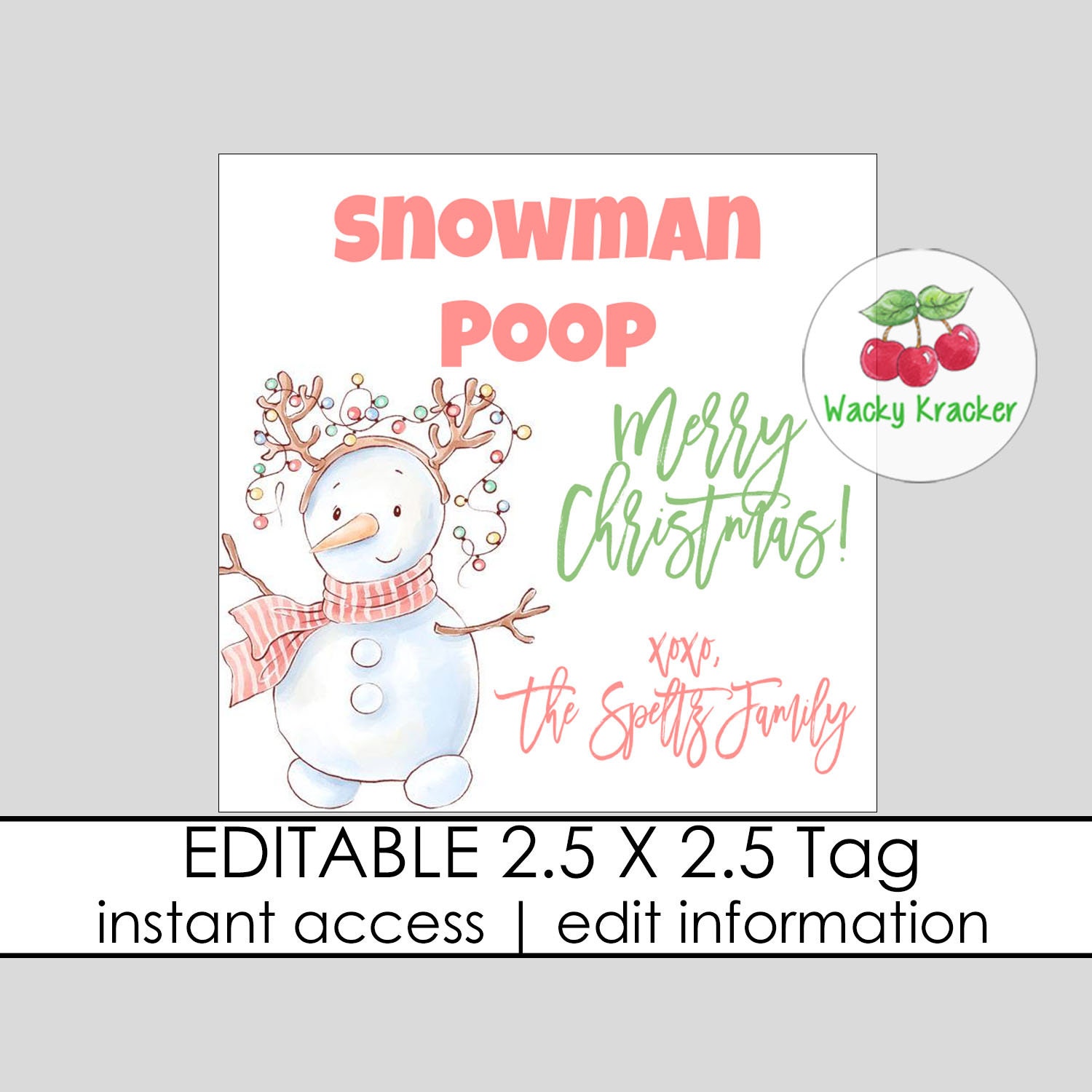 Snowman Poop Marshmallows