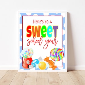 Candy Sign, Back to School Sign, Instant Download, Snack Table Sign ...