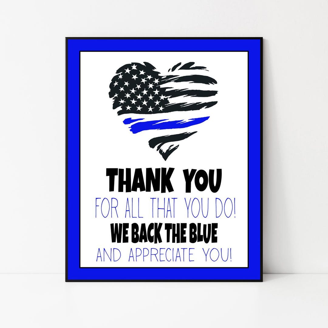 Happy National Police Week Sign, Printable Law Enforcement Officer ...