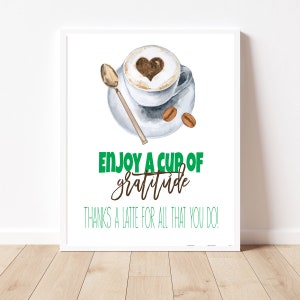 Coffee Sign, Teacher Appreciation Week, Instant Download, Snack Table ...
