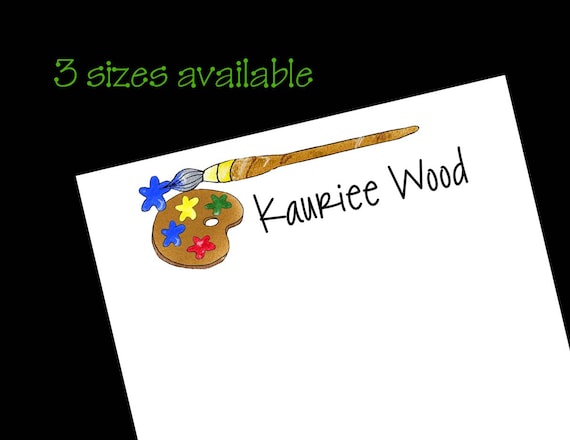 Art Notepad Artist Stationery Gift for Painter Custom - Etsy