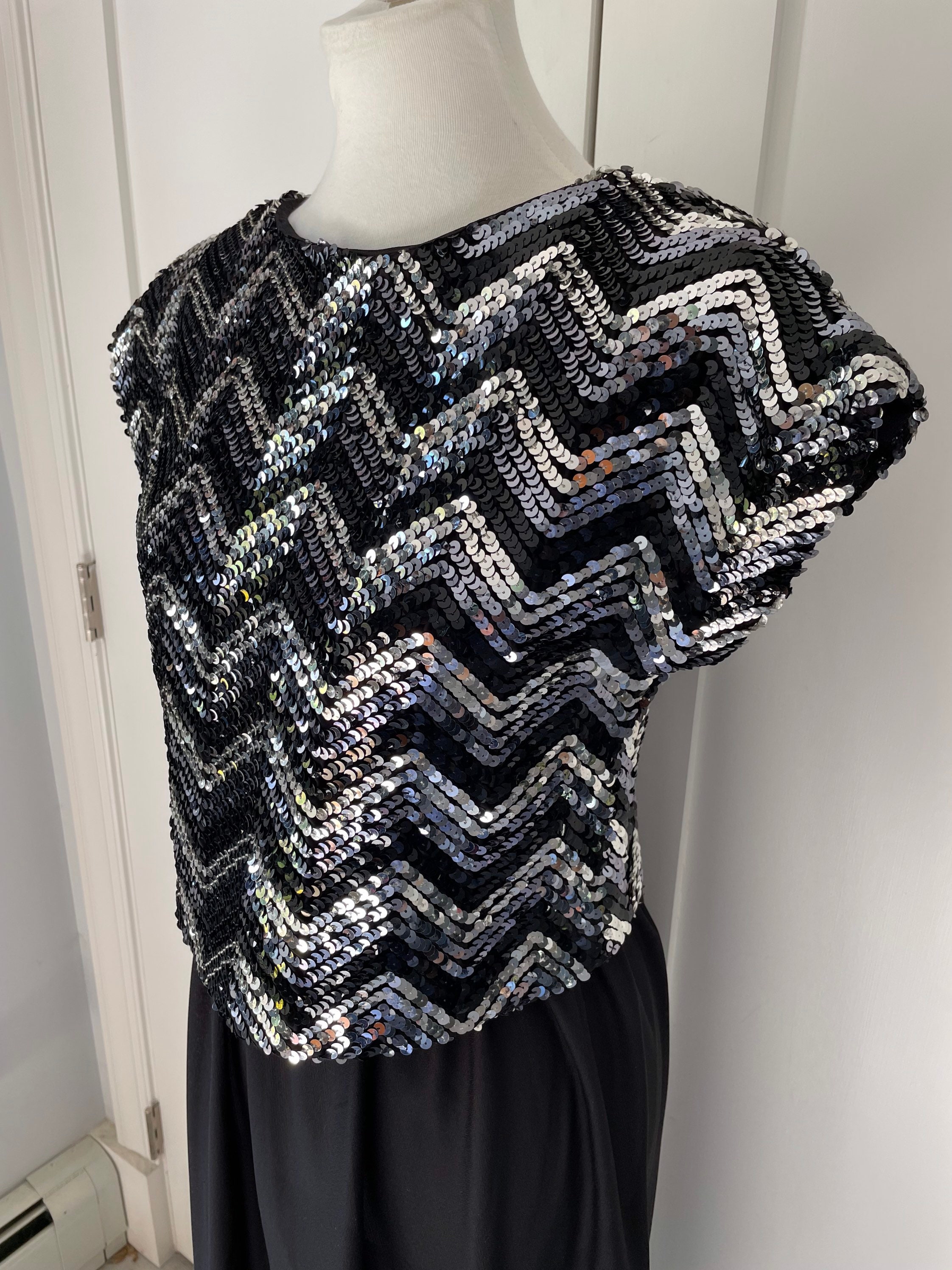 Fun and Funky Toni Todd Sequence Party Dress/holiday Dress/new Years - Etsy