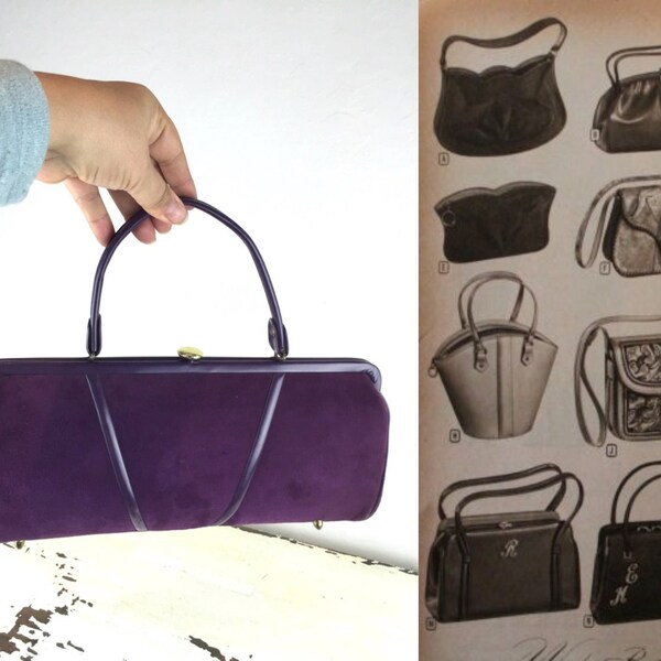 Purple Handbag - Etsy
