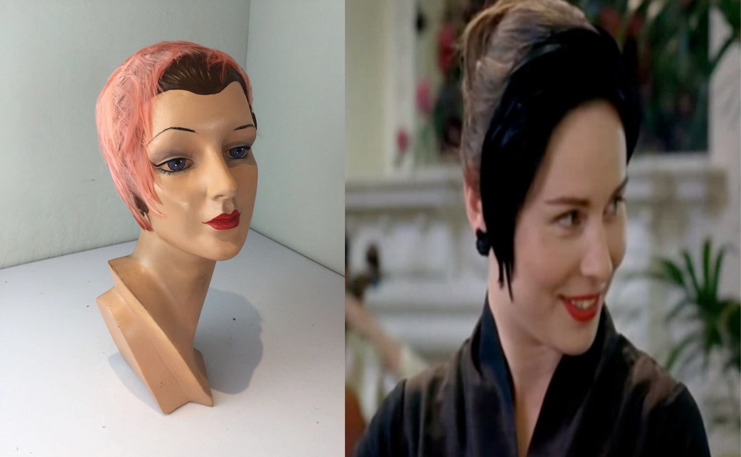 Smoldering Looks - Vintage 1950s Muted Rose Pink Feather Bandeau ...