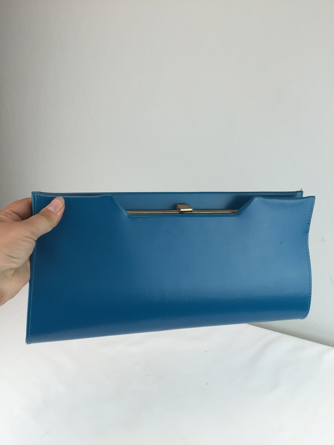 It's Somewhere Here in My Bag Vintage 1960s Dark Cyan Blue Vinyl ...