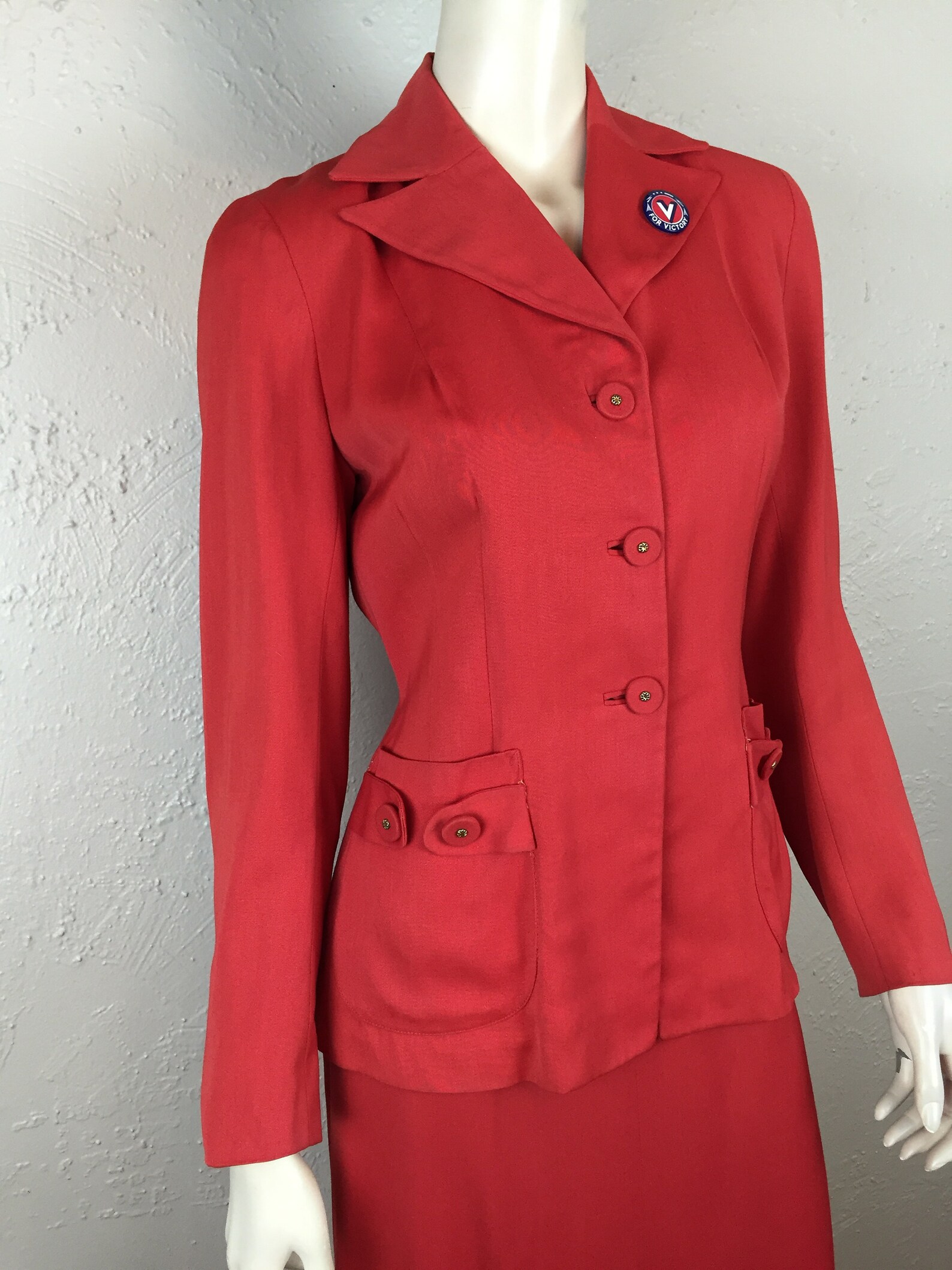 Loose Lips Sink Ships Vintage 1940s WW2 Lipstick Red Wool - Etsy