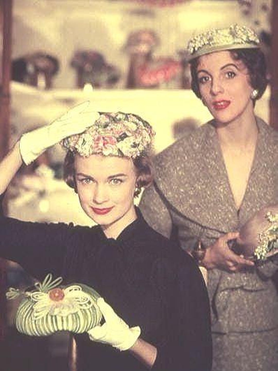 Three Gals Hat Lot #3 - Vintage 1950s Lot of 3 Hats Black Velvet ...