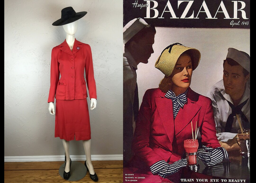 Loose Lips Sink Ships Vintage 1940s WW2 Lipstick Red Wool - Etsy