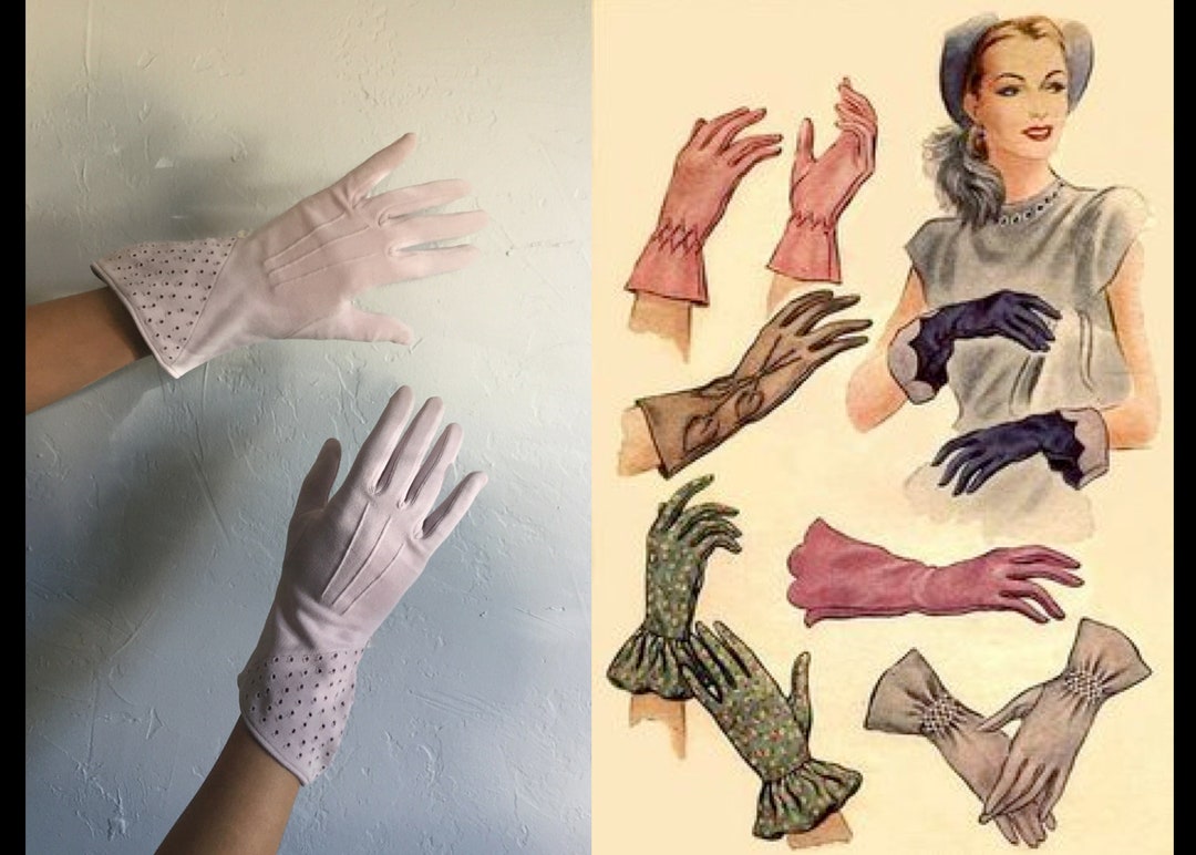 The Rush About Her Hands Vintage 1940s 1950s Pale Lilac - Etsy