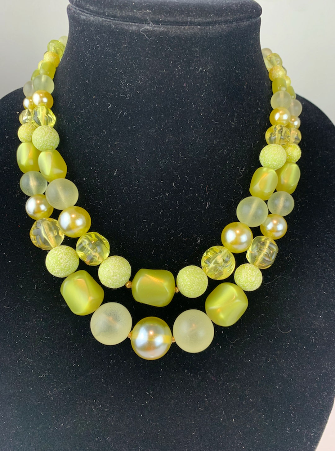 Tropical Persuasions - Vintage 1950s Chartreuse Muted Moonglow Sugar ...