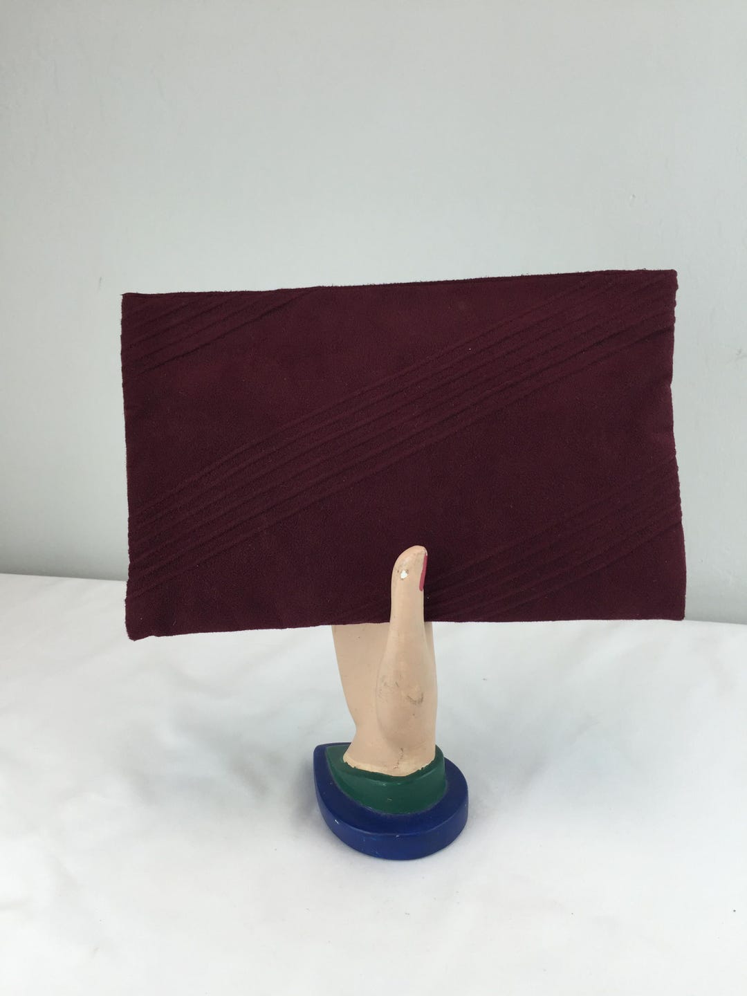 Power Play - Vintage 1980s Reva Burgundy Ultra Suede Clutch Purse - Etsy
