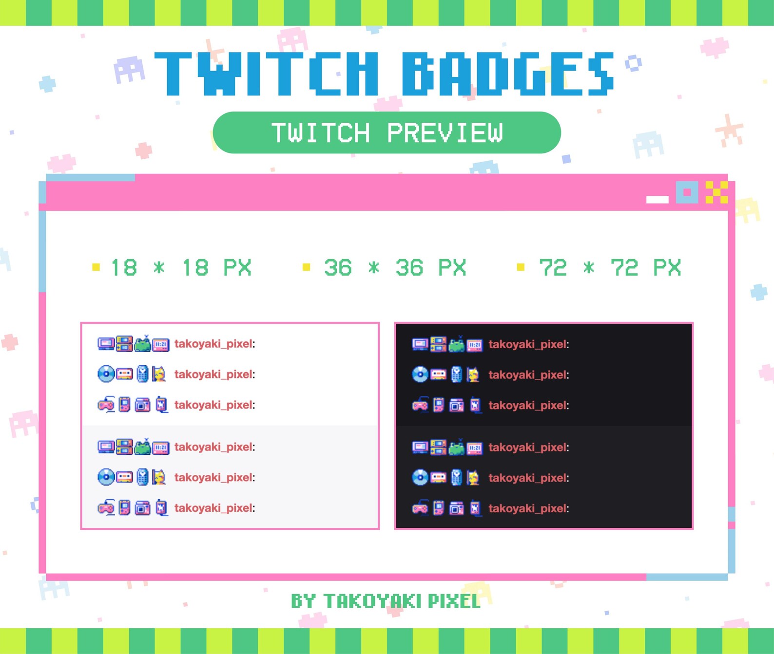 Retro Game Twitch Sub Badges | Pixel Art Retro Nostalgia Set, Gaming ...