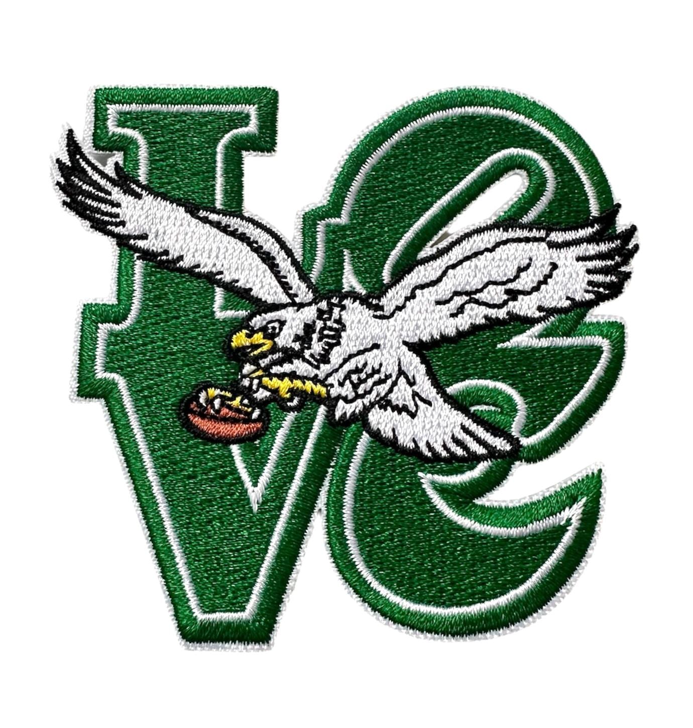 Philadelphia Retro Birds Swoop Kelly Green Embroidered Iron Sew on ...