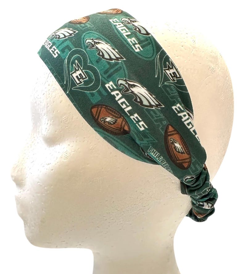 Philadelphia Eagles Swoop Bird Soft Stretch Fabric Hair Headband ...