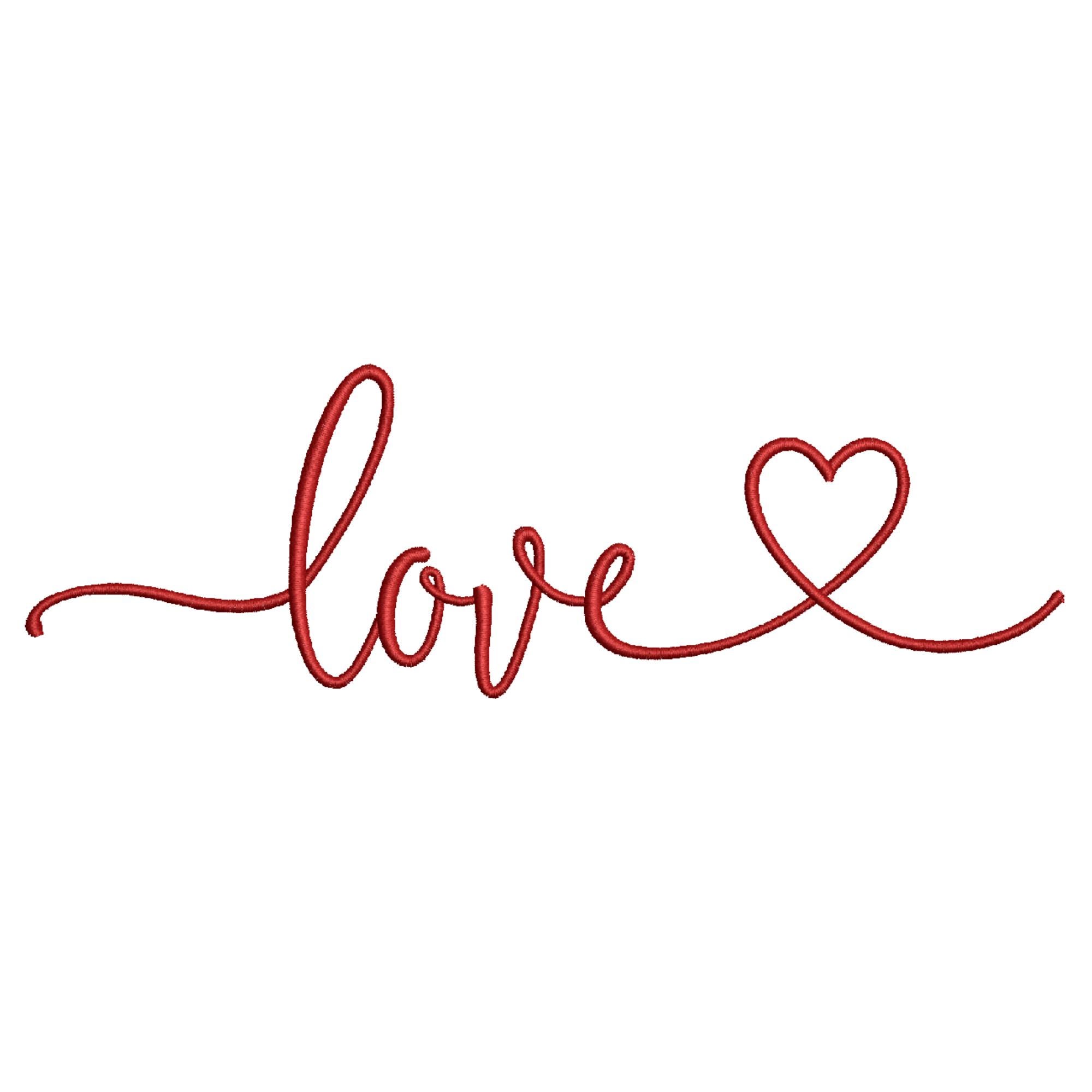 Love - Embroidery Design, Instant Download - Etsy