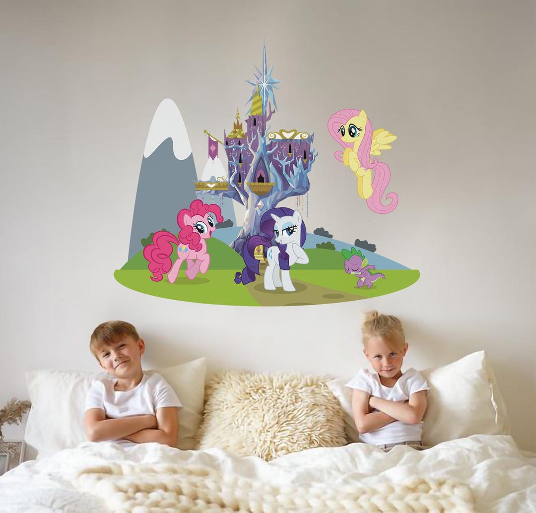 Removable My Little Pony Wall Decal Famous Cartoon Wall Art Toys Wall ...