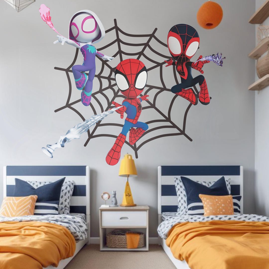 Peel and Stick Spidey Wall Decal Spidey and Friends Wall Art Kid Room ...