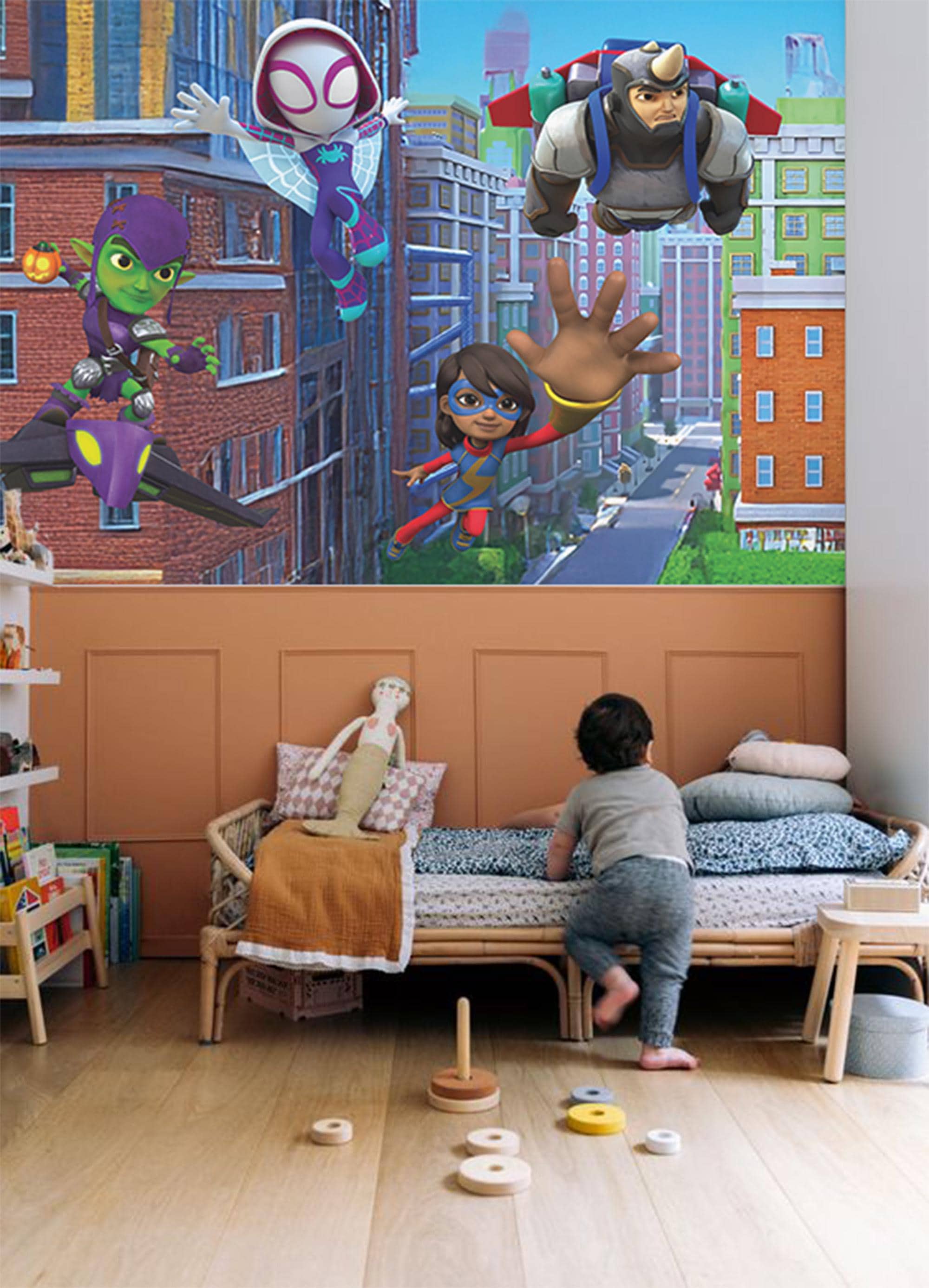 Spidey and Friends Wallpaper Spidey Wall Art for Games Room Wall ...