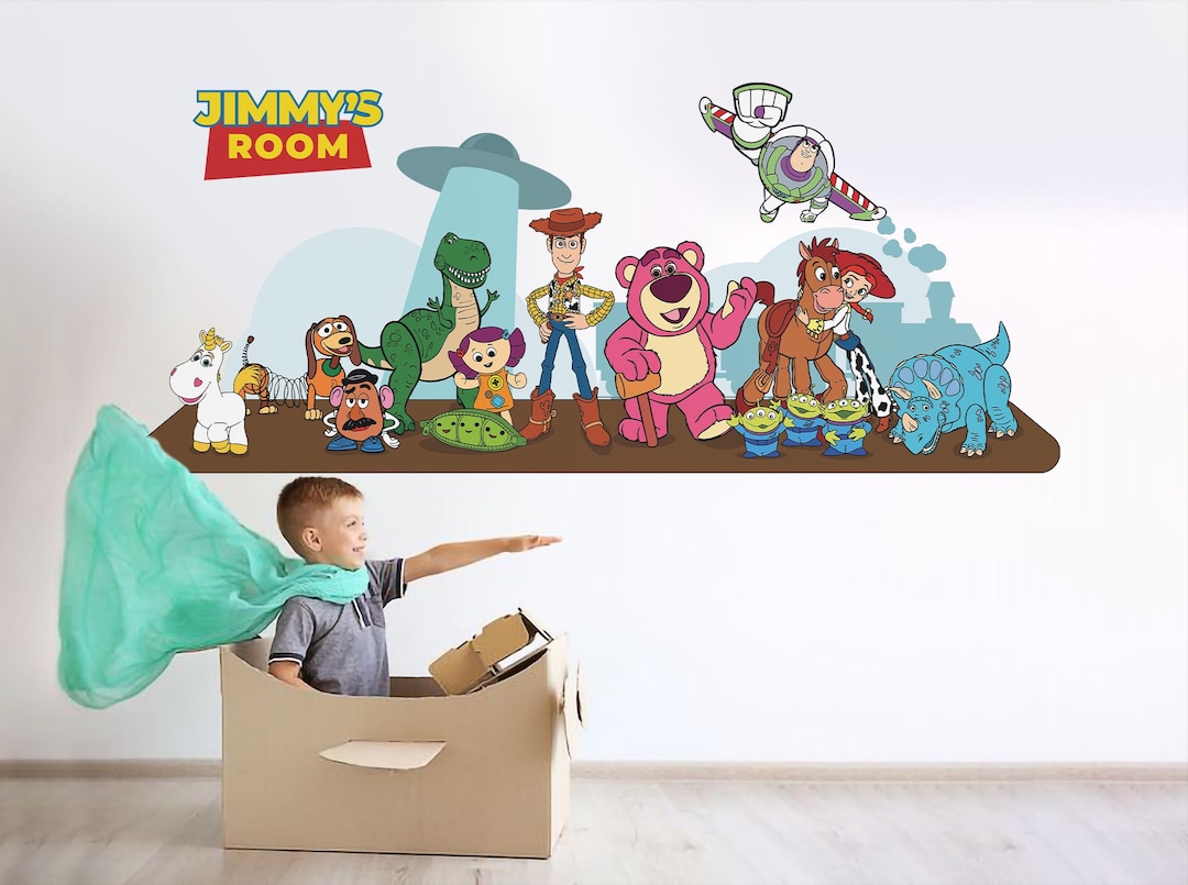 Removable Vinyl Toy Story Wall Decal Cartoon Wall Art Bedroomm Wall ...
