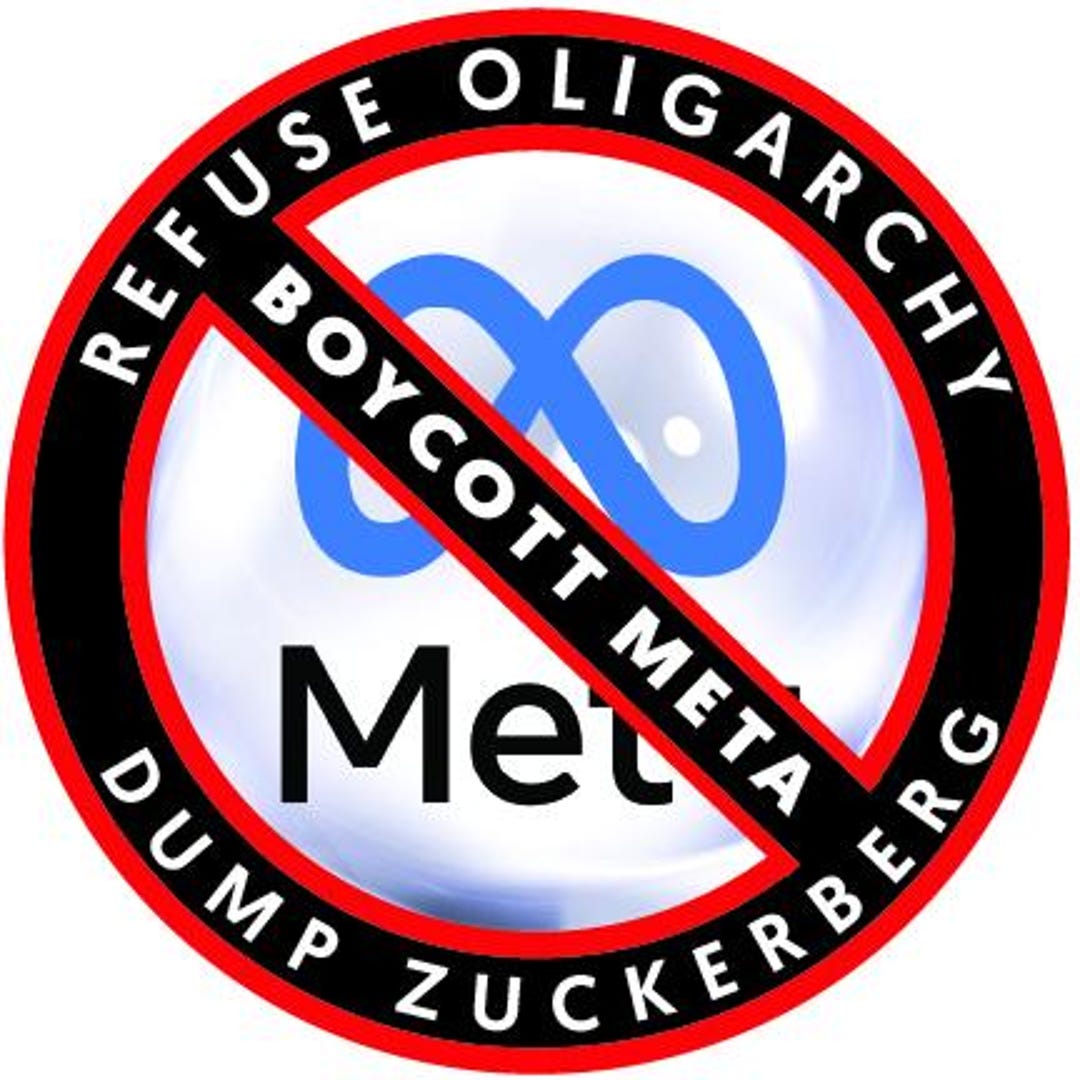 Boycott Meta Sticker - Etsy