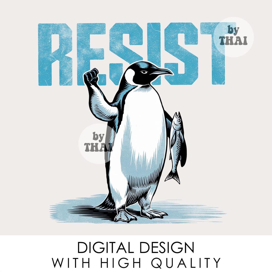 Penguins Resist Png, FDT PNG, Anti Fascism Liberal Png, Political ...