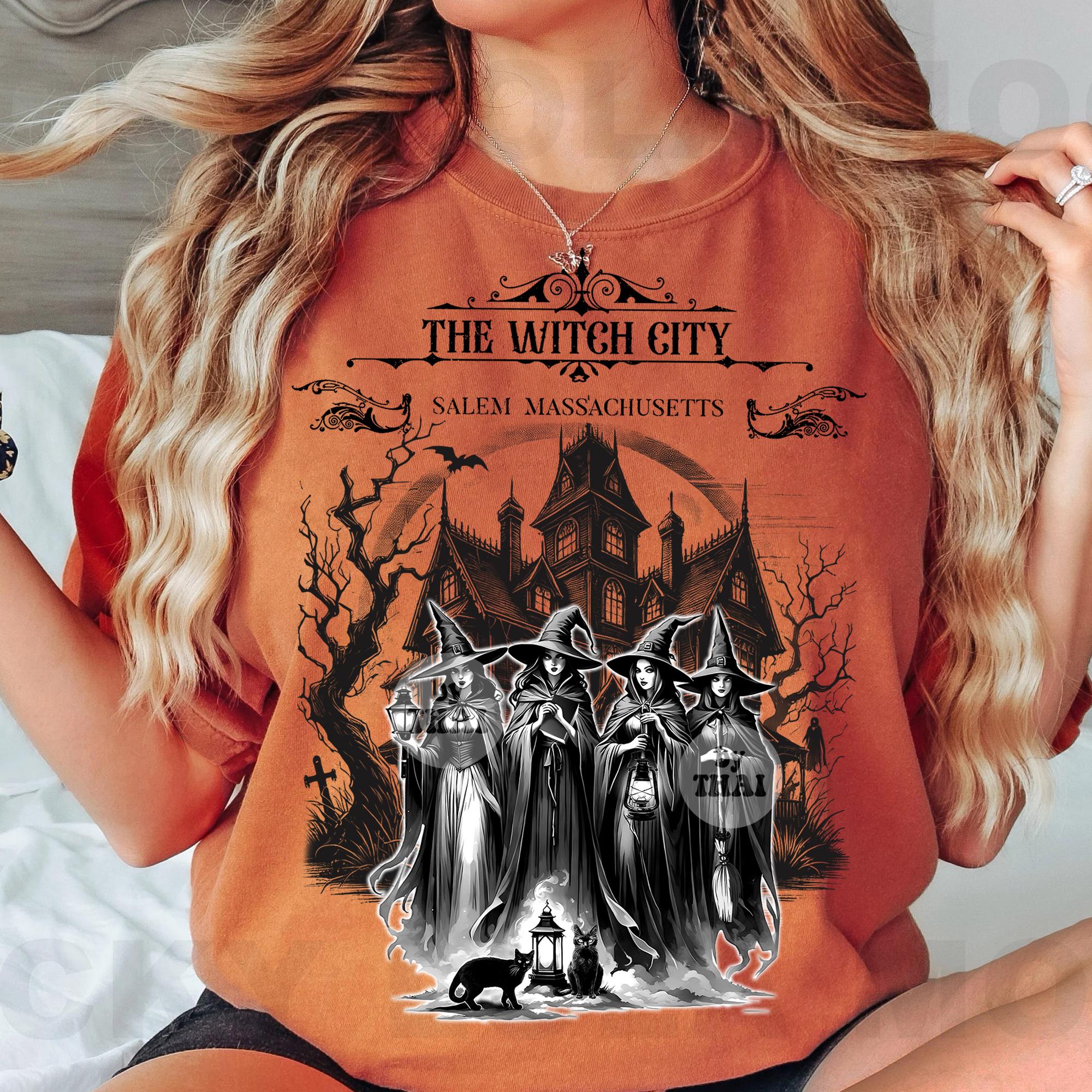Bundle Salem Witches PNG: Girls Trip Witch City Halloween Design ...