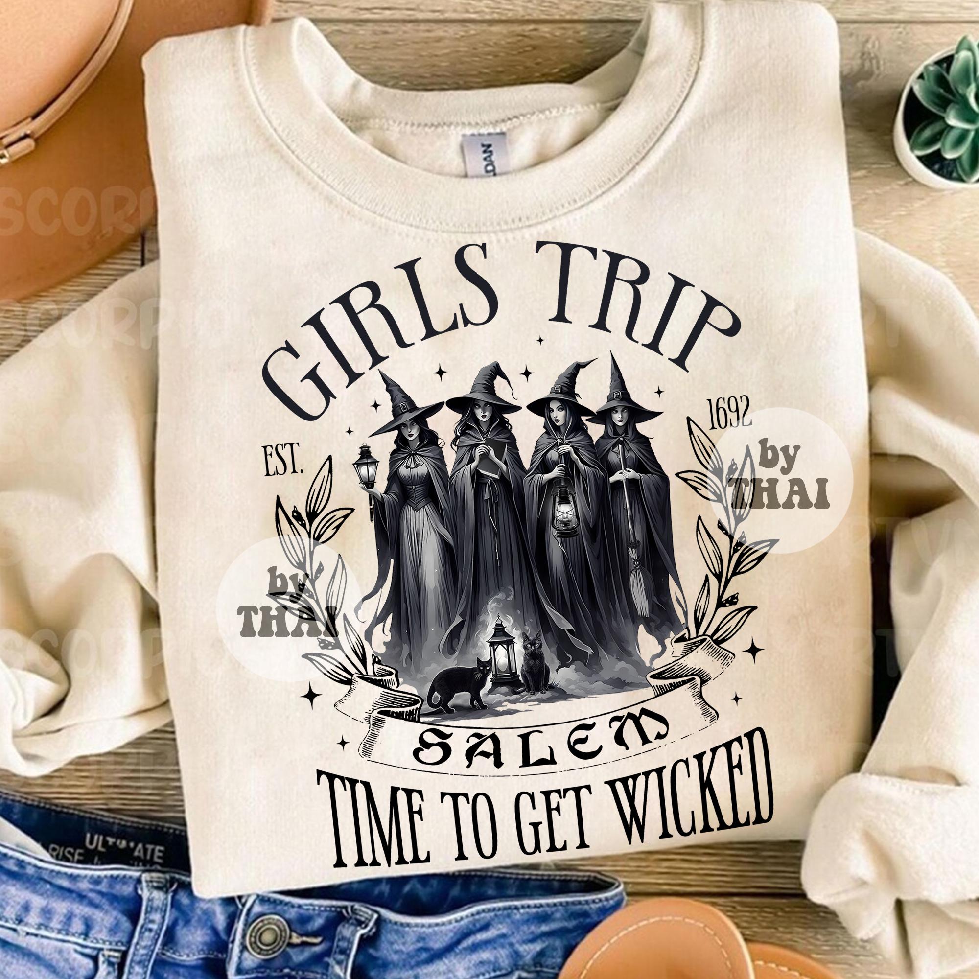 Girls Trip Salem PNG: Witchy Halloween Digital Download - Etsy