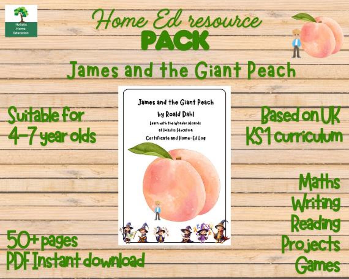 James and the Giant Peach Resource Pack, Based on UK Curriculum ...