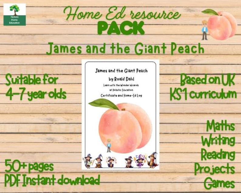 James and the Giant Peach Resource Pack, Based on UK Curriculum ...
